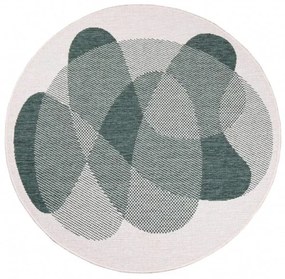 Oboustranný koberec DuoRug 5835 zelený kruh