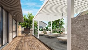 Outdoor Creations Hliníková pergola s lamelami ORION 360x530cm 6 stojek Barva: Bílá RAL 9016