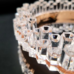 Toolight Moderní závěsné LED osvětlení Crystal D4 LHJ099-CP zlaté