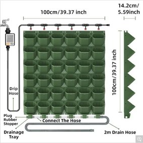 IQ Garden Vertikální květináče na stěnu 325838