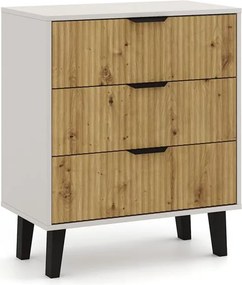 Komoda Borg Duo 3Š kašmír / dub artisan