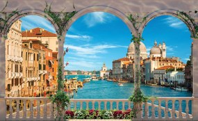 Fototapeta - Canal Grande v Benátkách (254x184 cm)