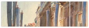 Obraz - John Singer Sargent, Gondola Moorings on the Grand Canal, reprodukce (170x50 cm)