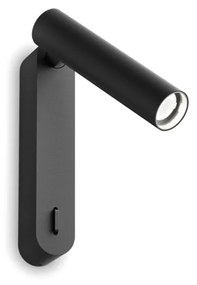 Moderní nástěnná lampička na čtení Match Snooze Barva: Černá, Teplota chromatičnosti: 2700 Kelvinů