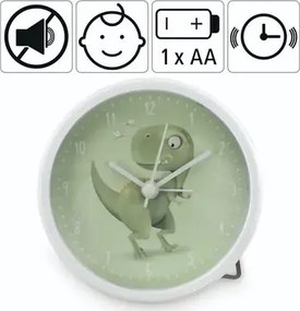 Hama Happy Dino dětský budík / dinosaurus / tichý chod