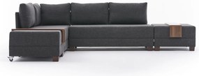 Hanah Home Rohová pohovka FLY antracit levá 280 cm 825BLC2668