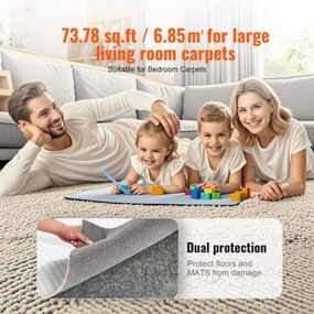 Rug Pad Gripper 2,44 × 3,05 m Ochranná podložka na koberec 11,9 mm