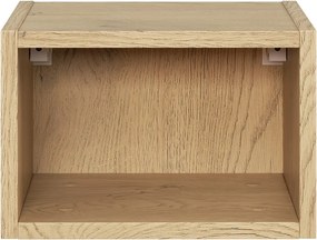 Závěsná koupelnová skříňka Aster 30 cm dub cremona/zelená