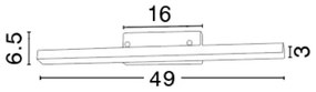 LED nástěnné svítidlo Modena 49