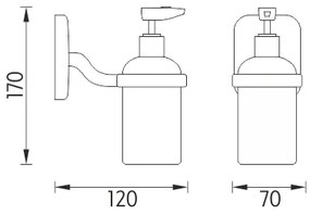 Nimco Dávkovač tekutého mýdla, pumpička plast SIMONA - SI 7231C-P-26