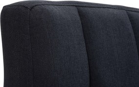 Sada 2 barových židlí Peru látka C – černá
