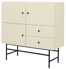 TENZO Dřevěný kabinet COCKTAIL krémový 9004945008