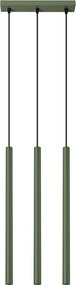 Sollux Lighting Závěsné svítidlo PASTELO 3 olivově zelené