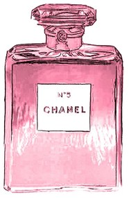 Ilustrace Chanel No.5, Finlay & Noa, (30 x 40 cm)