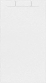Sprchová vanička obdélníková SAT Fusion 140x80 cm litý mramor Blanco SATFU14080BL