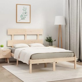 Rám postele masivní dřevo 140 x 190 cm,  3104653 HangarStore.cz