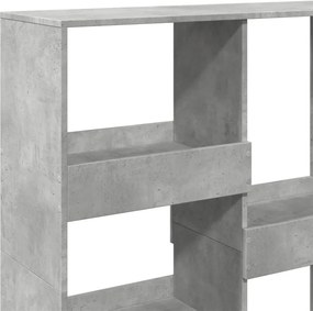 Dělicí stěna betonově šedá 100 x 33 x 115 cm kompozitní dřevo 3309549