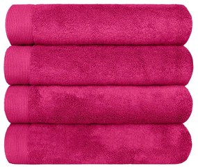 SCANquilt modalový ručník MODAL SOFT růžová osuška 100 x 150 cm