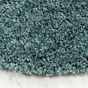 Vopi | Kusový koberec Sydney shaggy 3000 aqua - Kruh průměr 200 cm