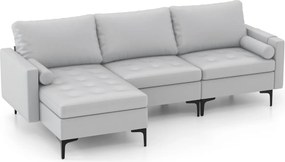 Costway Multiple Combination Sofa Collection Sections Modular s porty USB