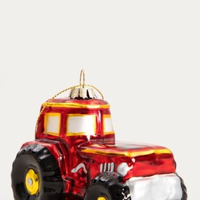 Závěsná vánoční dekorace GLASSO traktor 751974