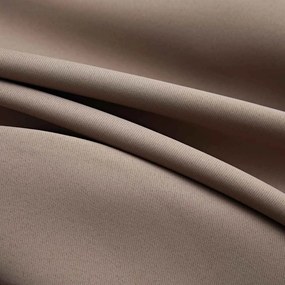 Zatemňovací závěs s kovovými kroužky taupe 290 x 245 cm 134437