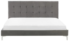 Manželská postel 180 cm Amar (šedá) (s roštem). 1023423