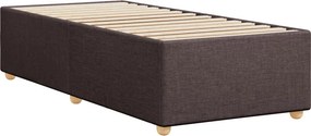 Rám postele bez matrace tmavě hnědá 90 x 190 cm textil 3284697