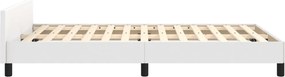 Rám postele bez matrace bílý 120x190 cm umělá kůže 3270549