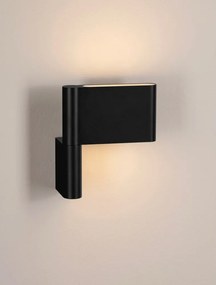 Matně černé hliníkové LED nástěnné svítidlo s ohybatelnou konstrukcí Flusso – Nova Luce