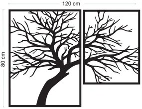 Dvoudílný dřevěný obraz Strom života - harmonie a elegance | SENTOP PR0221