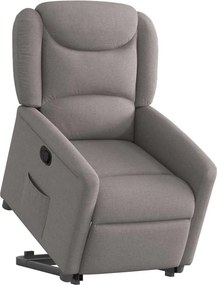 Zvedací polohovací křeslo taupe textil 3303201