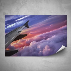 Plakát - Křídlo letadla detail (60x40 cm) - PopyDesign