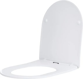 Gamma Magro, toaletní WC sedátko 438x361mm z duroplastu s pomalým zavíráním, bílá, GMA-MAGRO