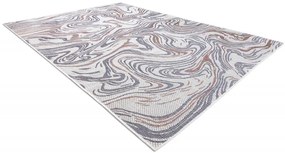 Dywany Łuszczów Kusový koberec Sion Sisal Waves 2836 ecru/blue/pink – na ven i na doma - 80x150 cm