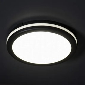 LED svítidlo Kanlux BENO ECO 12W CCT O B černé 12W 3000K/4000K/6500K IP65 38381