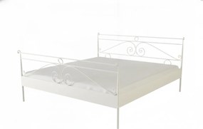 Nábytek ATIKA s.r.o. Kovová postel ARABELA Barevne provedení: bílá, Rozměr: 80 x 200 cm