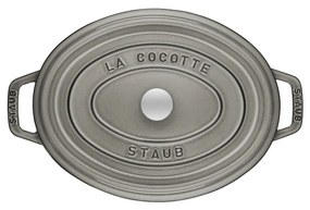 Staub Cocotte hrnec oválný 37 cm/8 l šedý, 1103718