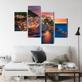 Vícedílný obraz Město Manarola V Itálii Nedostatek Nedostatek Plátno Canvas 160x100