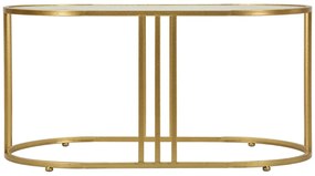 Designový konferenční stolek Baroness 90 cm zlatý