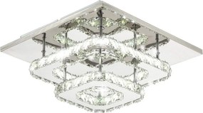 Křišťálové stropní LED svítidlo APP410-C chrom/neutrální bílá
