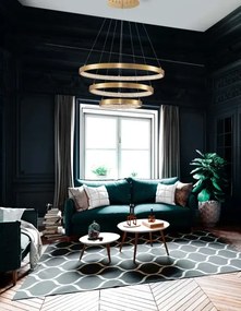 LED lustr Preston 180 zlaté