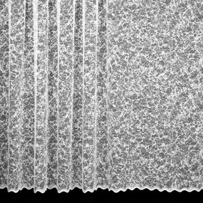 Mantis Žakárová záclona 326/601, mramorový vzor, bílá, výška 110cm (v metráži)
