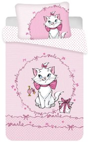 Jerry Fabrics Povlečení do postýlky Marie Cat "Pink" baby 100x135 / 40x60 cm