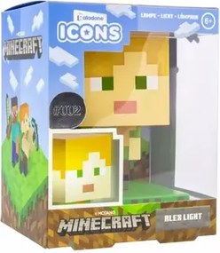 Paladone Lampa Alex Icon Light Minecraft / Stolní lampa / 2x AA