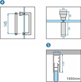 BPS-koupelny Obdélníkový sprchový kout HYD-OK03B 110x90 chrom/transparent - bez vaničky