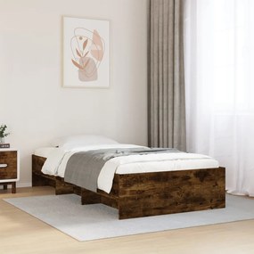 Rám postele bez matrace kouřový dub 90x190 cm kompozitní dřevo 3295706