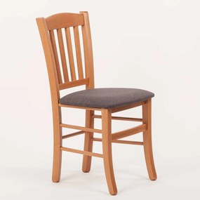 Stima Židle VENETA s čalouněným sedákem Odstín: Olše, Látky: LUX antracit 6