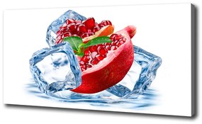 Wallmuralia Foto obraz na plátně Granátové jablko s ledem 100x50