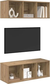 Sestava TV skříněk 2 ks Artisanový dub Kompozitní dřevo 3393575